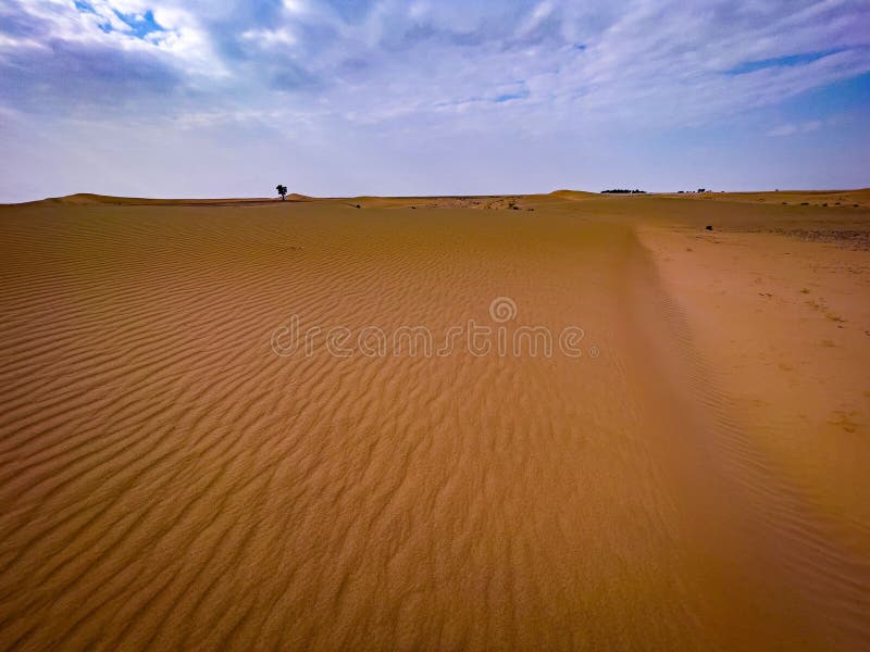 Scenic Shot of a Desert Under the Beautiful Sky Stock Image - Image of ...
