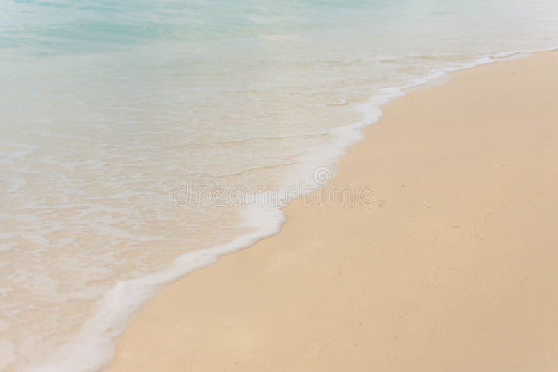 Scenic Shot of Foamy Waves Crashing the Sandy Shore, Cool for ...