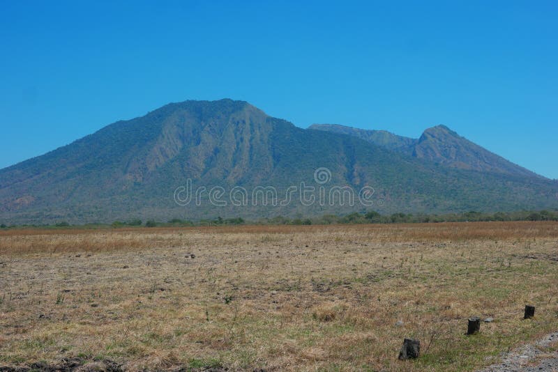 Scenic Shot of Mount Baluran from Baluran National Park in Java ...