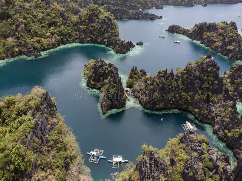 Scenic Shot of the Serene Coastal Landscape of Coron, Philippines Stock ...