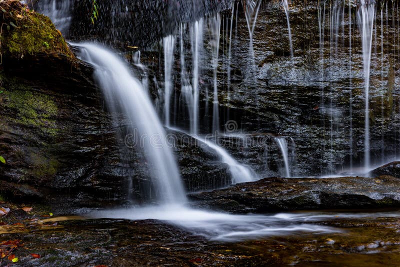 Scenic Shot of Wayside Park Middle Falls in Spring Stock Image - Image ...