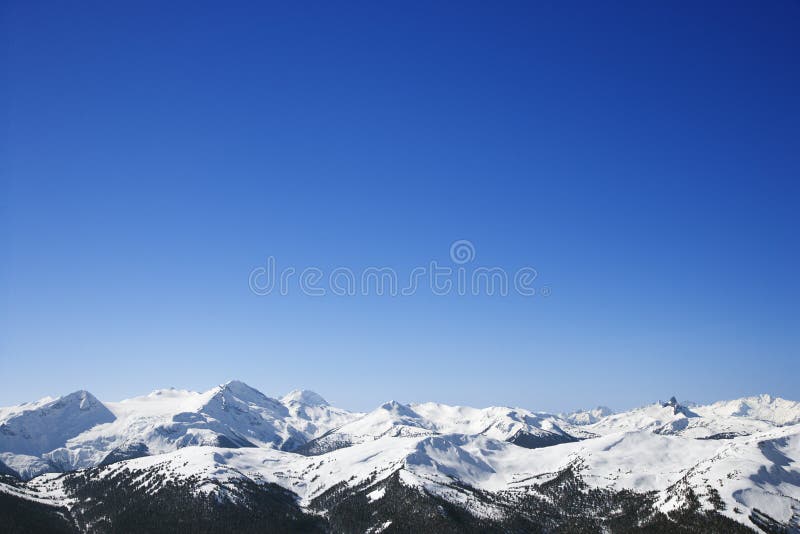 Scenic Snow-covered Mountains. Stock Photo - Image of scenic, resort ...