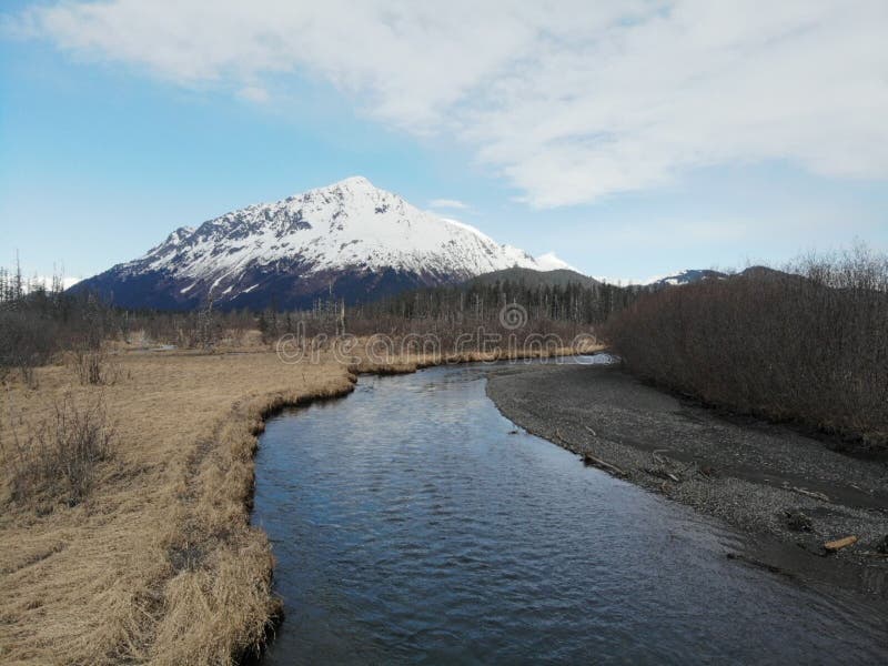 Scenic Spring Wilderness Area in Alaska Stock Image - Image of ...