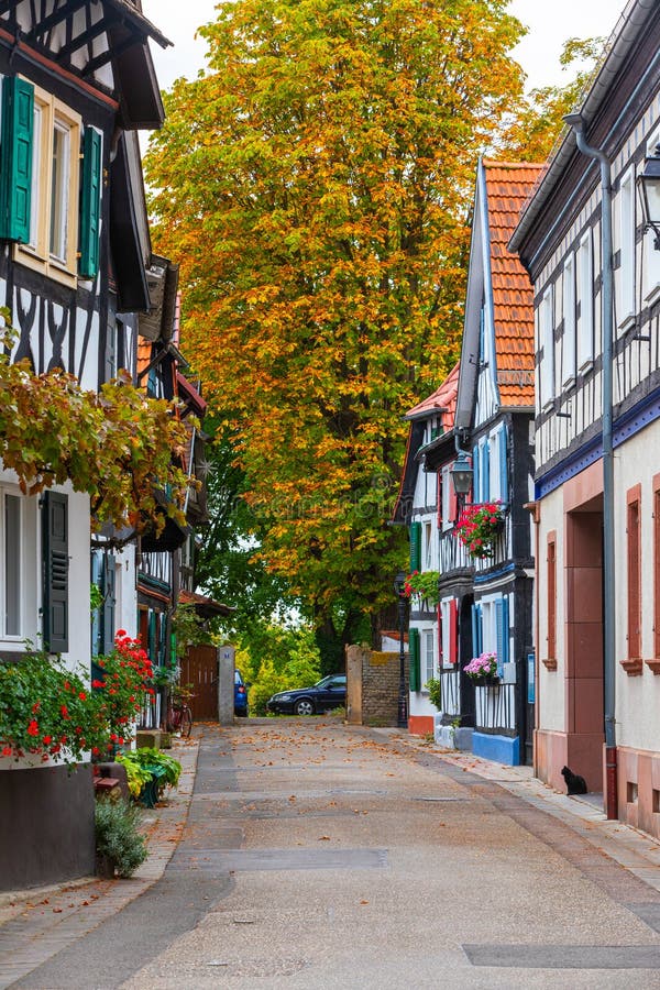Scenic Street View of Jockgrim in Germany Stock Photo - Image of ...