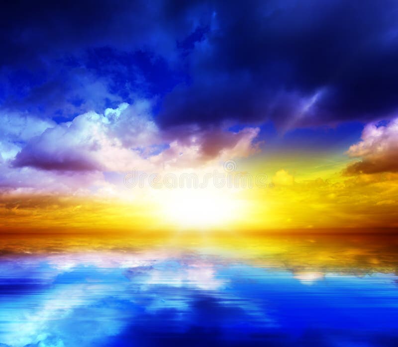 Red-Gold Sunset stock image. Image of gold, australia - 1235695