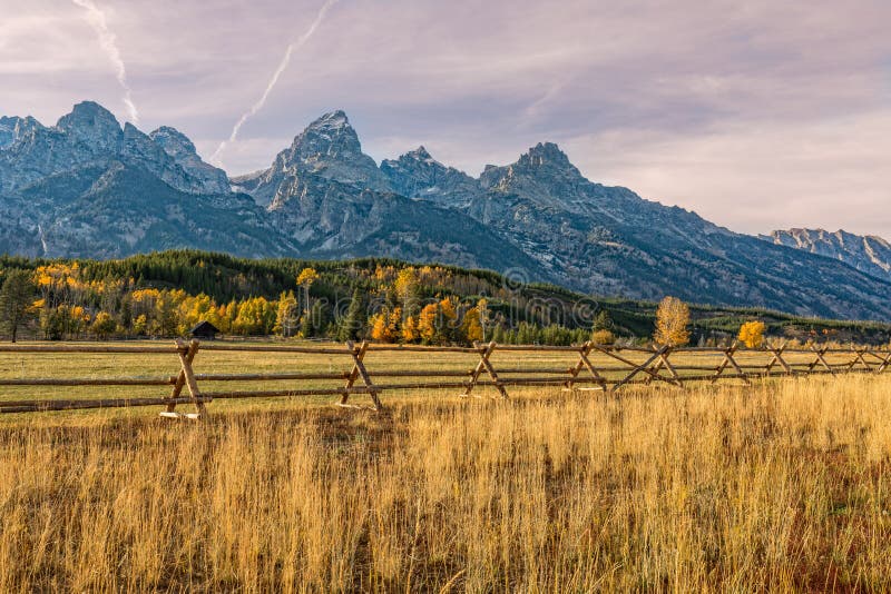 Scenic Teton Range Landscape in Summer in Idaho Stock Image - Image of ...