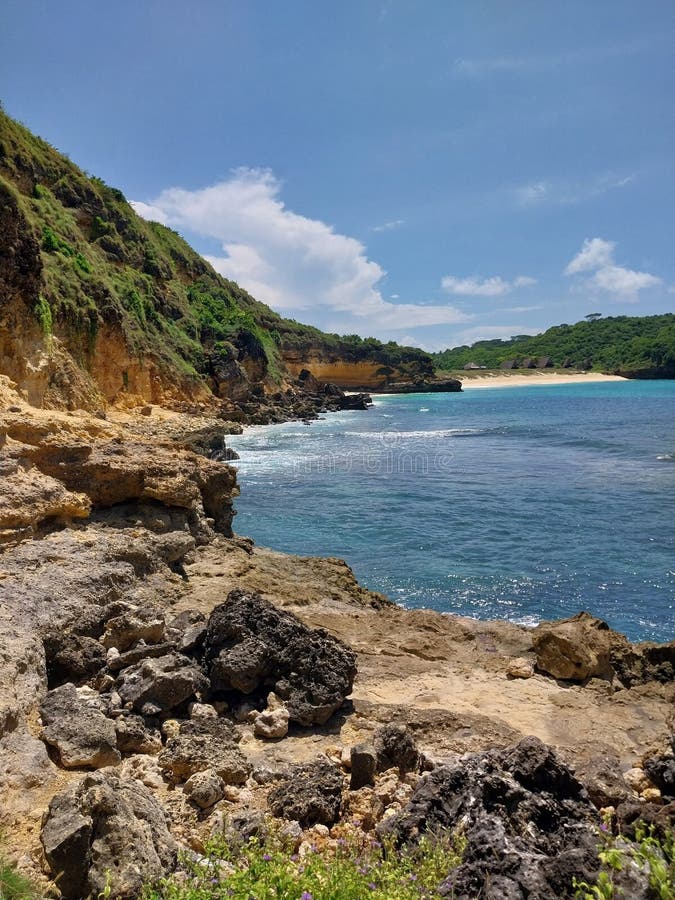 Scenic Tropical Cliff Coast Stock Image - Image of coas, shore: 377636677