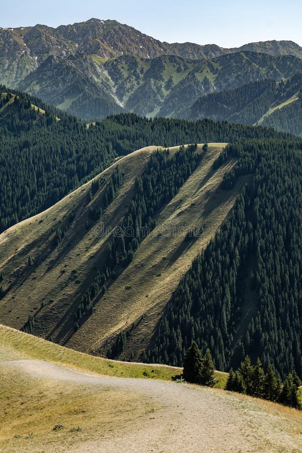 Guozigou Vally stock photo. Image of hill, nature, landscape - 375118710