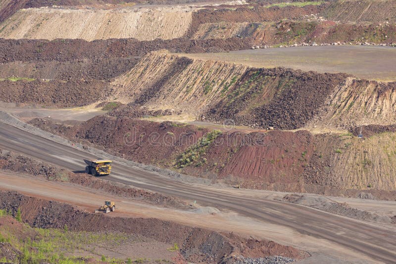 Taconite Open Pit Mine - a Scenic View Stock Photo - Image of mining ...