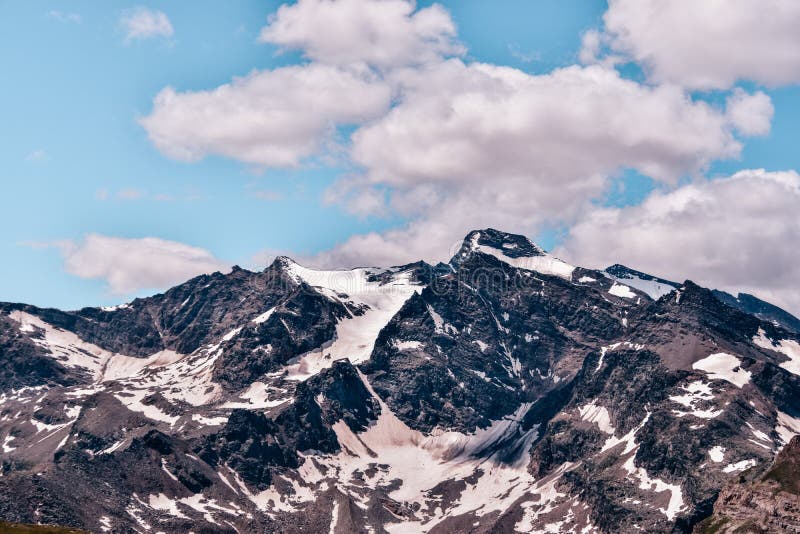Scenic View of the Alps from Gran Paradiso Natural Reservation in Italy ...