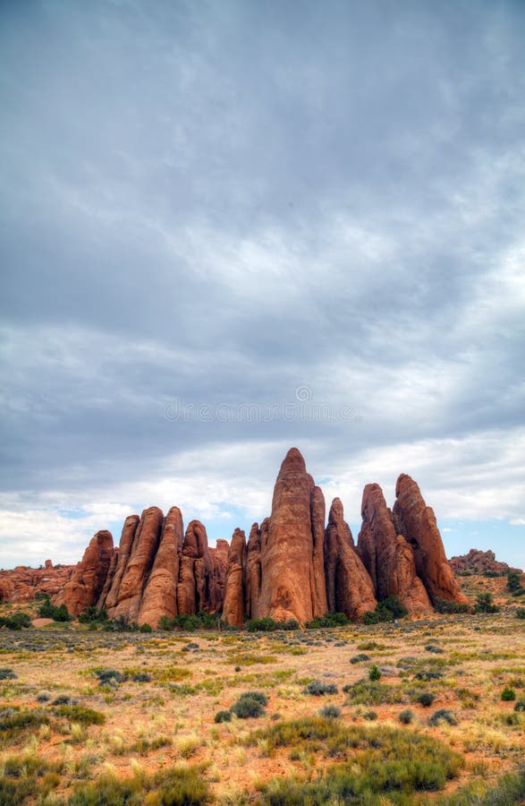 Scenic View at Arches National Park, Utah, USA Stock Photo - Image of ...