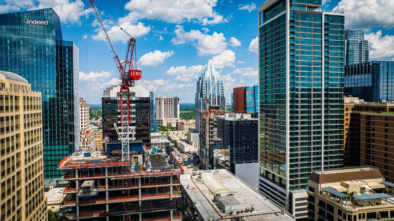 Scenic View of the Austin Skyline Featuring Modern High-rise Buildings ...