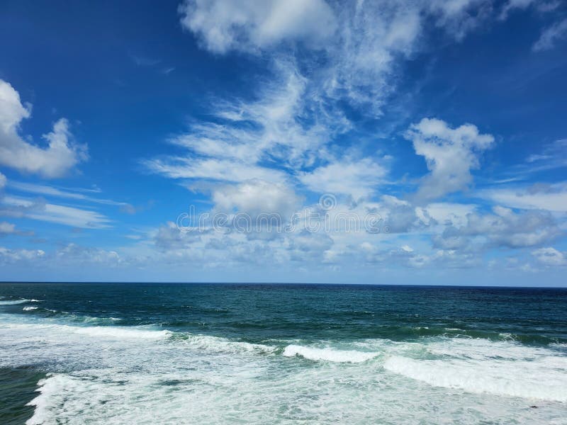 Scenic View of a Beach and the Distant Ocean from a Sandy Path Running ...