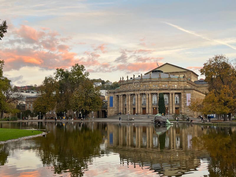 Scenic View of the Beautiful Exterior Architecture of the Stuttgart ...