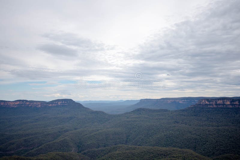 A Scenic View of Blue Mountain Stock Image - Image of beautiful ...