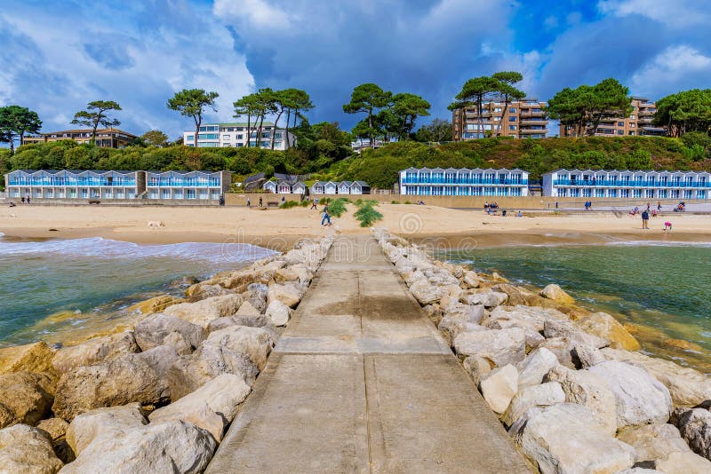 Scenic View of Bournemouth Beach Stock Image - Image of beautiful ...