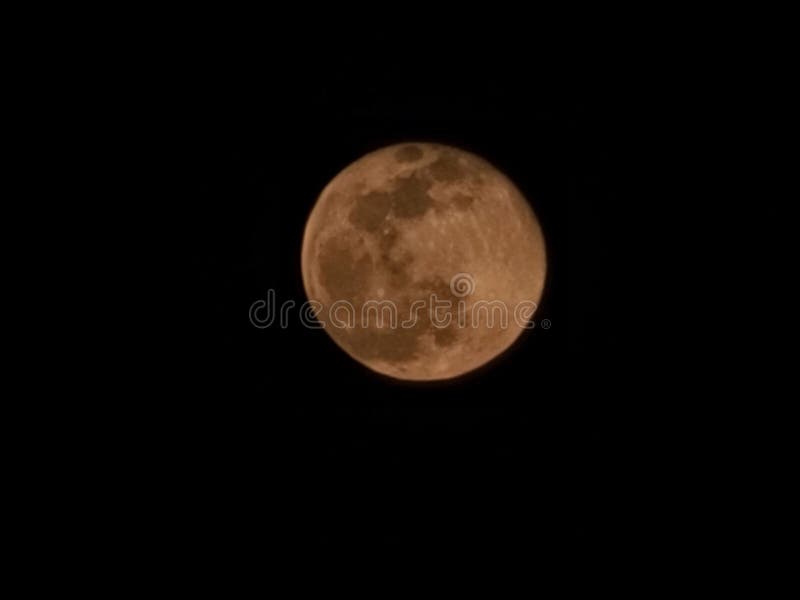 Scenic View of the Bright Moon Shining in the Night Sky Surrounded by ...