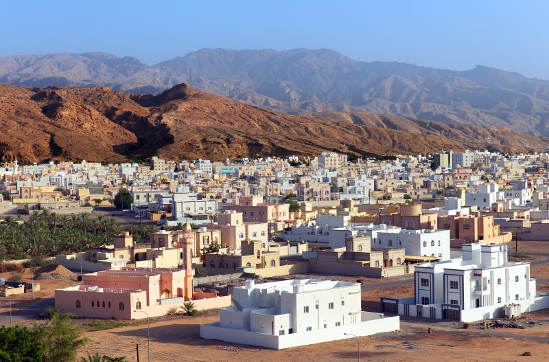 Scenic View of City of Qurayyat. Sultanate of Oman Stock Image - Image ...