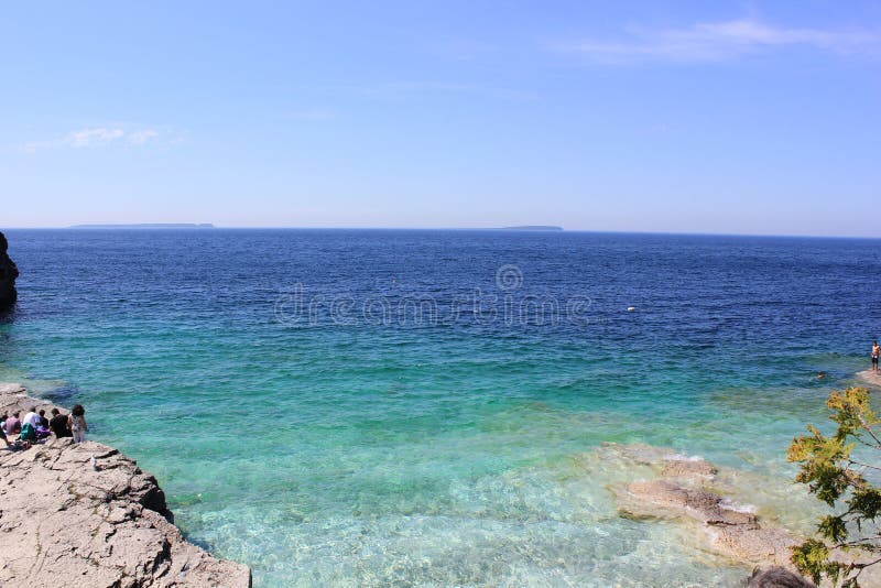 Scenic View of the Clean Sea Water Stock Image - Image of view, travel ...