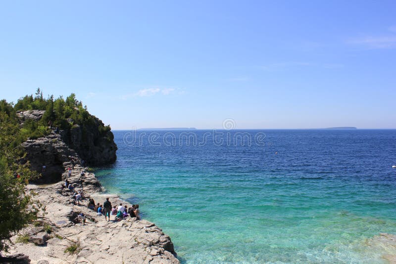 Scenic View of the Clean Sea Water Stock Image - Image of clean, ocean ...