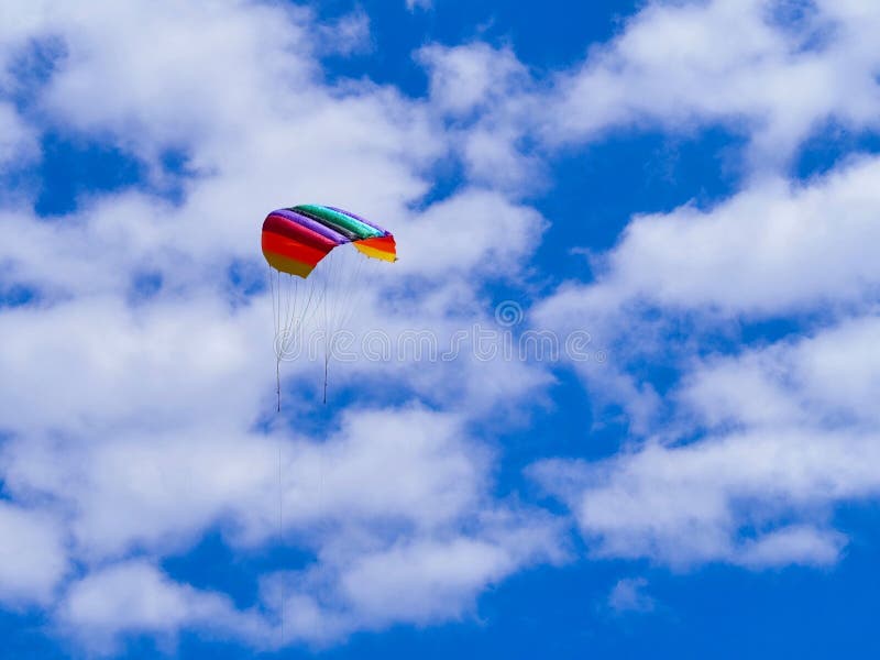 Red Kite Soaring with Wings Outstretched Against a Cloudy Sky. Stock ...