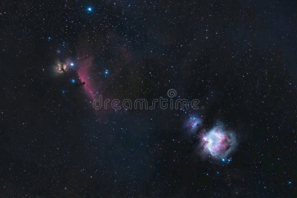 Scenic View of Cosmic Objects in the Constellation S Vicinity in the ...