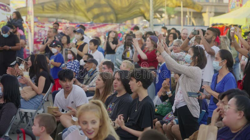 Scenic View of the Crowd Clapping for a Performance at the Richmond ...