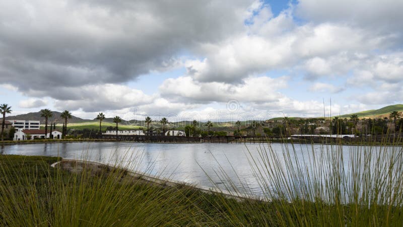 Scenic View of Dos Lagos in Corona California Stock Image - Image of ...