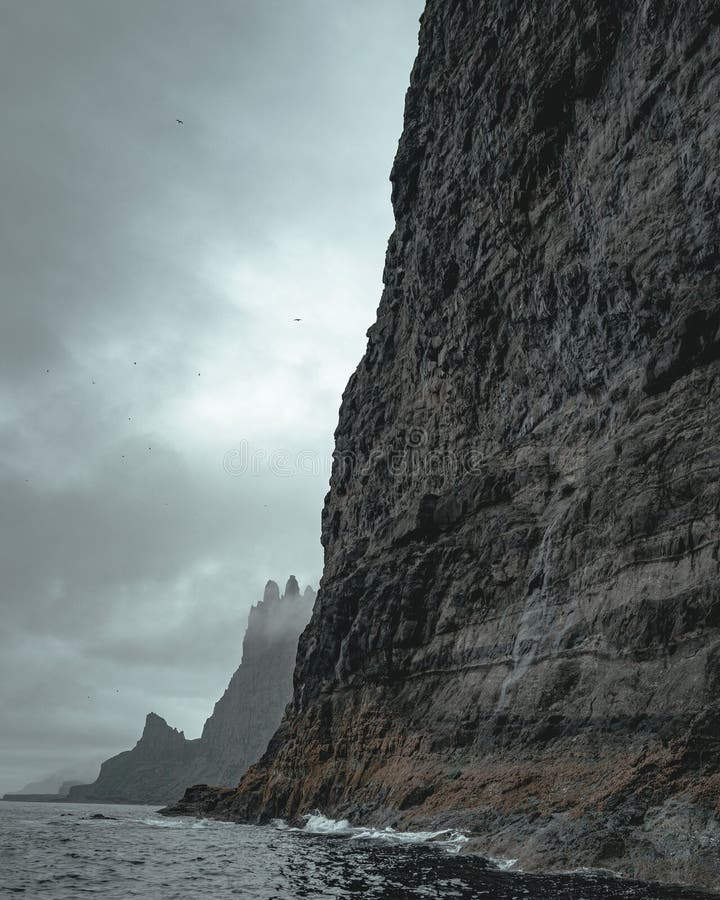 Scenic View of Epic Costal Landscape on the Faroe Islands Stock Image ...