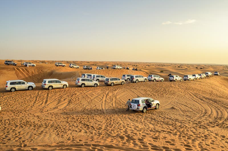 Scenic View from the Famous 4x4 Desert Safari in the Dubai Desert ...