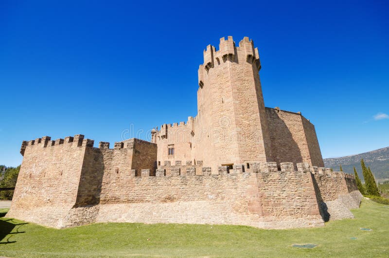 Scenic View of the Famous Javier Castle in Navarra, Spain. Stock Image ...