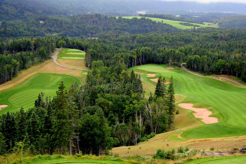 Scenic view of golf course stock photo. Image of landscape - 15109268