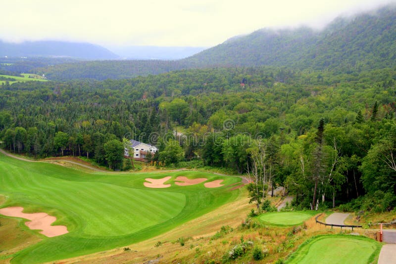 Scenic view of golf course stock image. Image of dream - 15109275