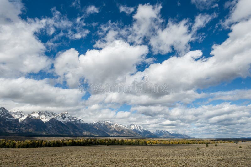 Scenic View of the Grand Teton National Park Stock Photo - Image of ...