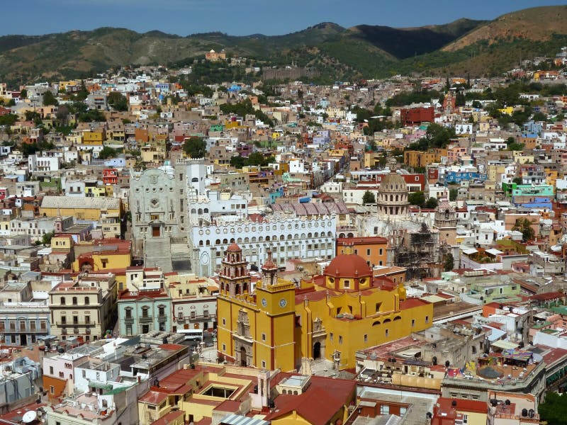 Scenic View of Guanajuato Mexico Stock Photo - Image of view ...
