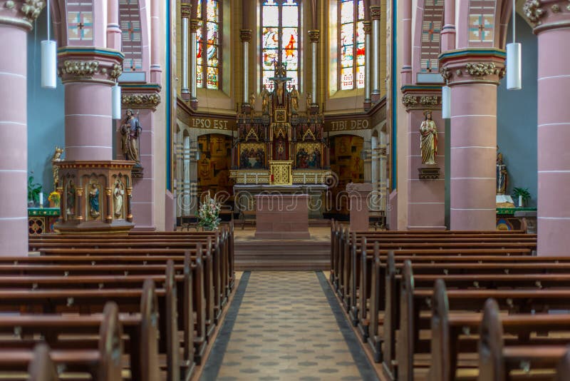 Scenic View Inside a Church in Zelle Editorial Photo - Image of ...