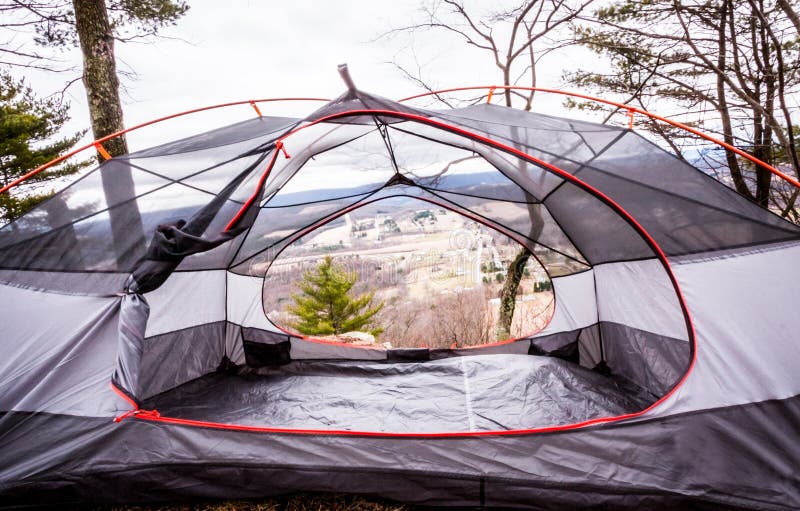 Scenic View from Inside Tent Stock Photo - Image of camp, camping: 90058510