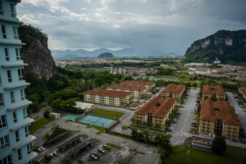 Scenic View of Ipoh Town with Mountains Lansdcapes Stock Photo - Image ...