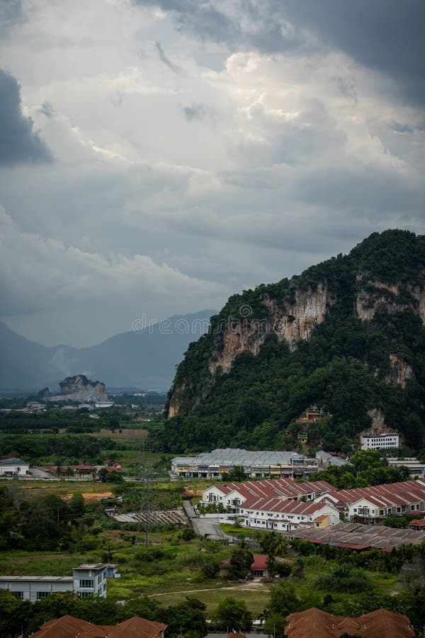 Scenic View of Ipoh Town with Mountains Lansdcapes Stock Photo - Image ...