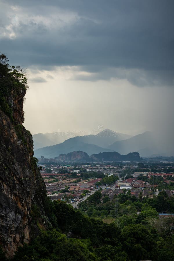Scenic View of Ipoh Town with Mountains Lansdcapes Stock Image - Image ...