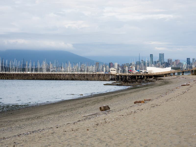 Scenic View of Jericho Beach in Vancouver Stock Image - Image of coast ...