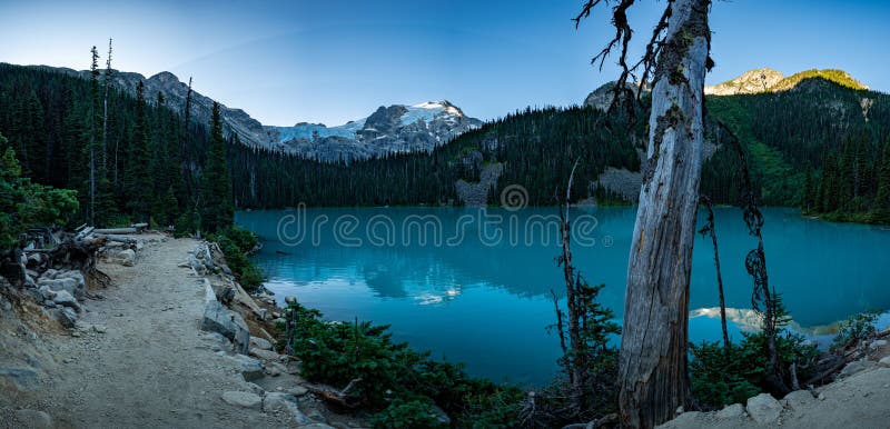 Scenic View of the Joffre Lakes Park, Second Lake, BC, Canada Stock ...