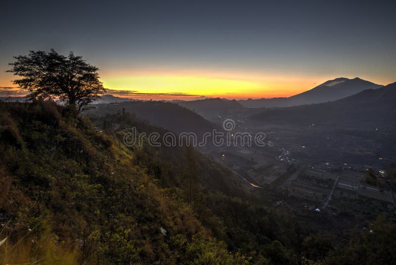 Scenic View of Kintamani in Bali Stock Image - Image of travel, nature ...
