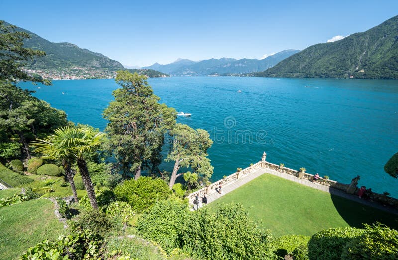 Scenic View of Lake Como, Italy Stock Photo - Image of kurort, green ...