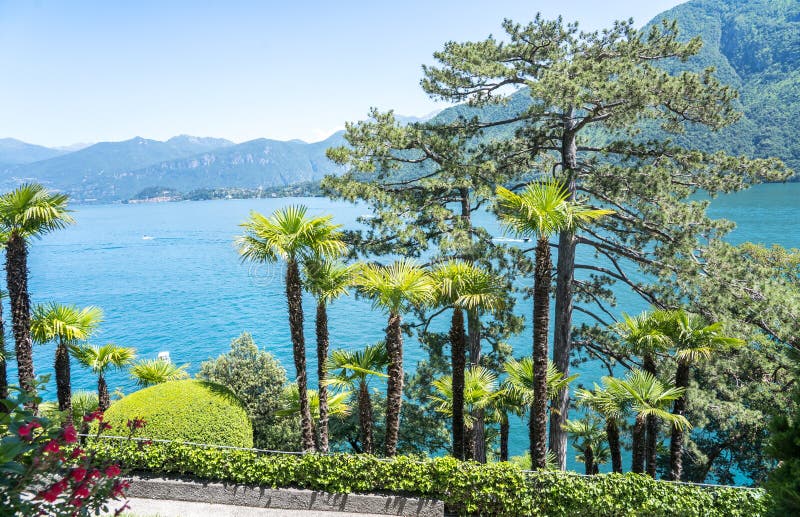 Scenic View of Lake Como, Italy Stock Image - Image of lario, kurort ...
