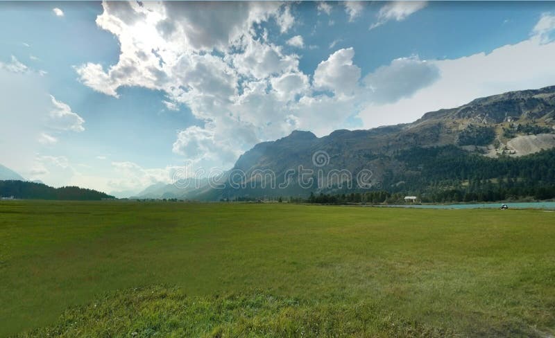 Scenic View of Lake and Mountain Stock Photo - Image of beautiful ...