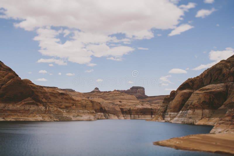 Scenic view of Lake Powell stock photo. Image of climbing - 78396698