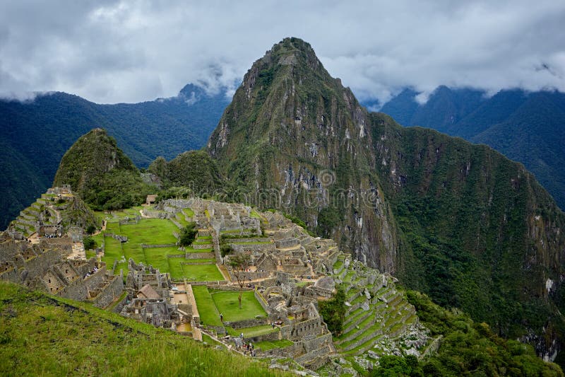 Scenic View of Machu Picchu Archeological Site in Peru Stock Image ...