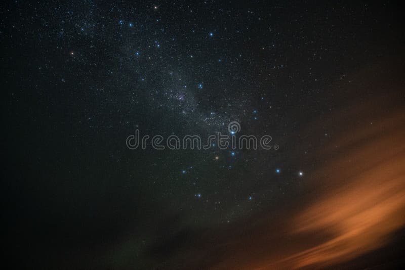 Scenic View of Magical Starry Night Sky Stock Photo - Image of dark ...