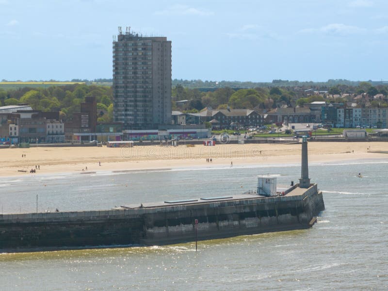 Scenic View of Margate Harbour Arm, Looking Towards the Beach Editorial ...